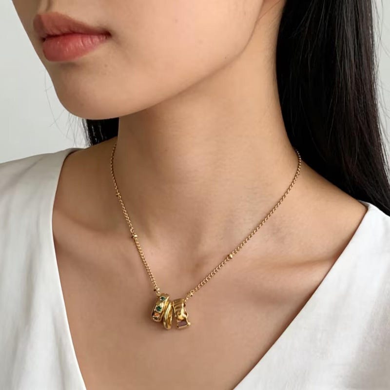 Zircon Clavicle Necklace - Etsy UK