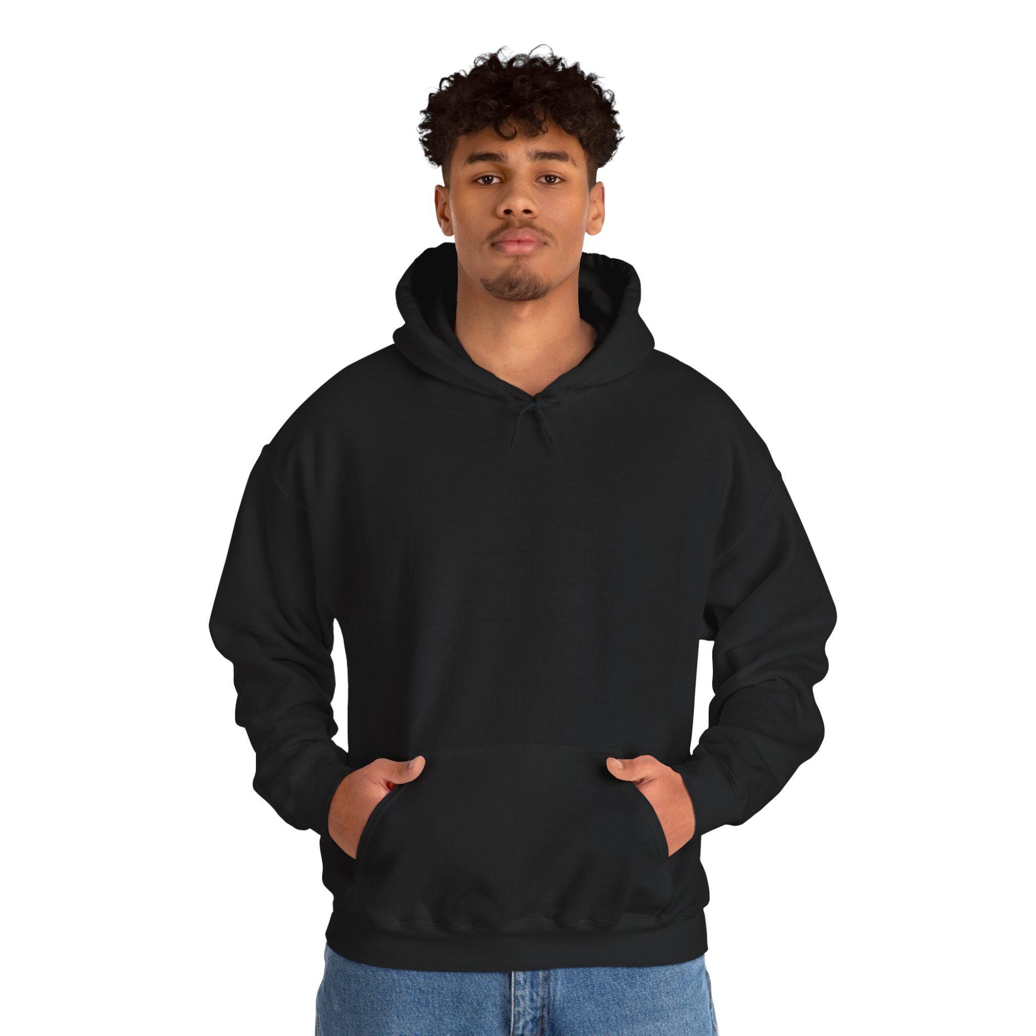 Minimalist Black Logo Hoodie JNG Apparel Dark Collection Unisex Hoodie ...