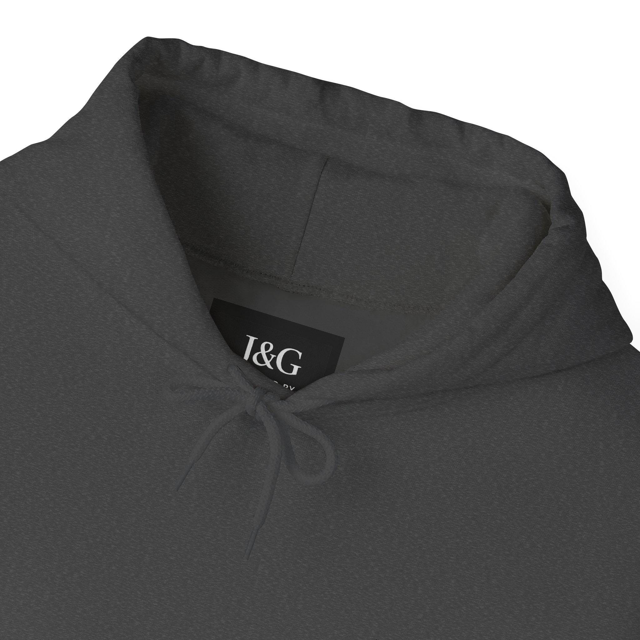 Minimalist Black Logo Hoodie JNG Apparel Dark Collection Unisex Hoodie ...
