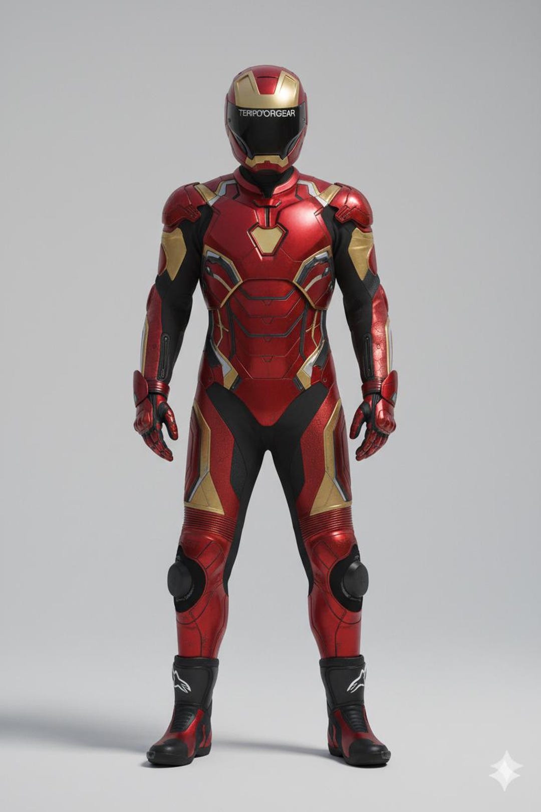 Superhero Inspired Armored Motorcycle Racing Suit | Custom One-piece ...