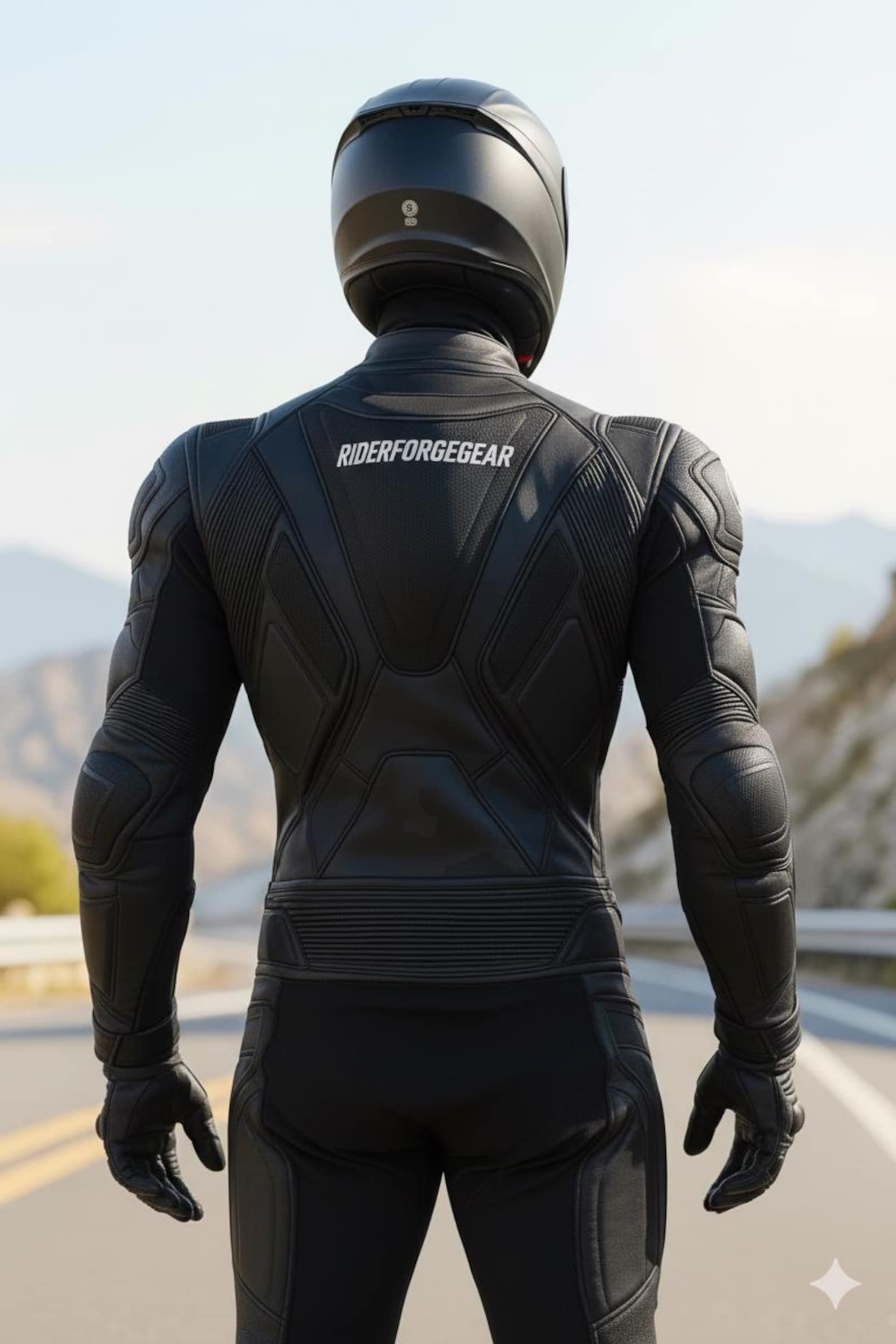 Handmade Tactical Black Leather Motorcycle Suit - Armored Full Body ...
