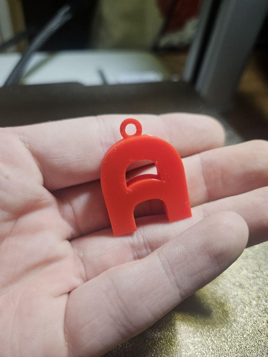 Custom 3D Printed Alphabet Letter Keychain - Personalized Initial Key ...