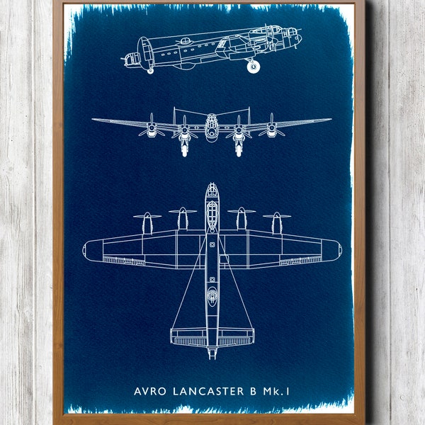 Lancaster Bomber Print - Etsy UK