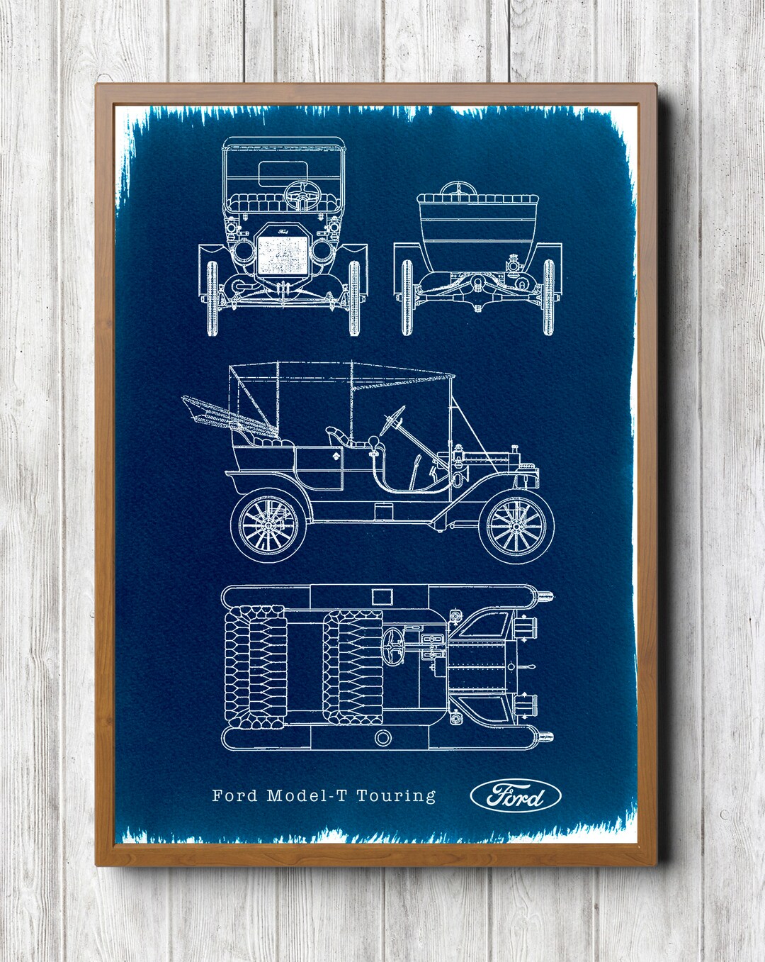 Ford Model-t Touring A4 Hand Coated Traditionally Made - Etsy