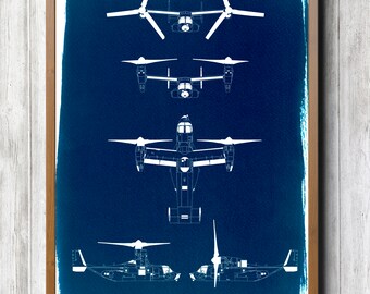 CV-22B Osprey front VTOL Mode CV22B Osprey, USAF CV22B, Vinyl Decal ...