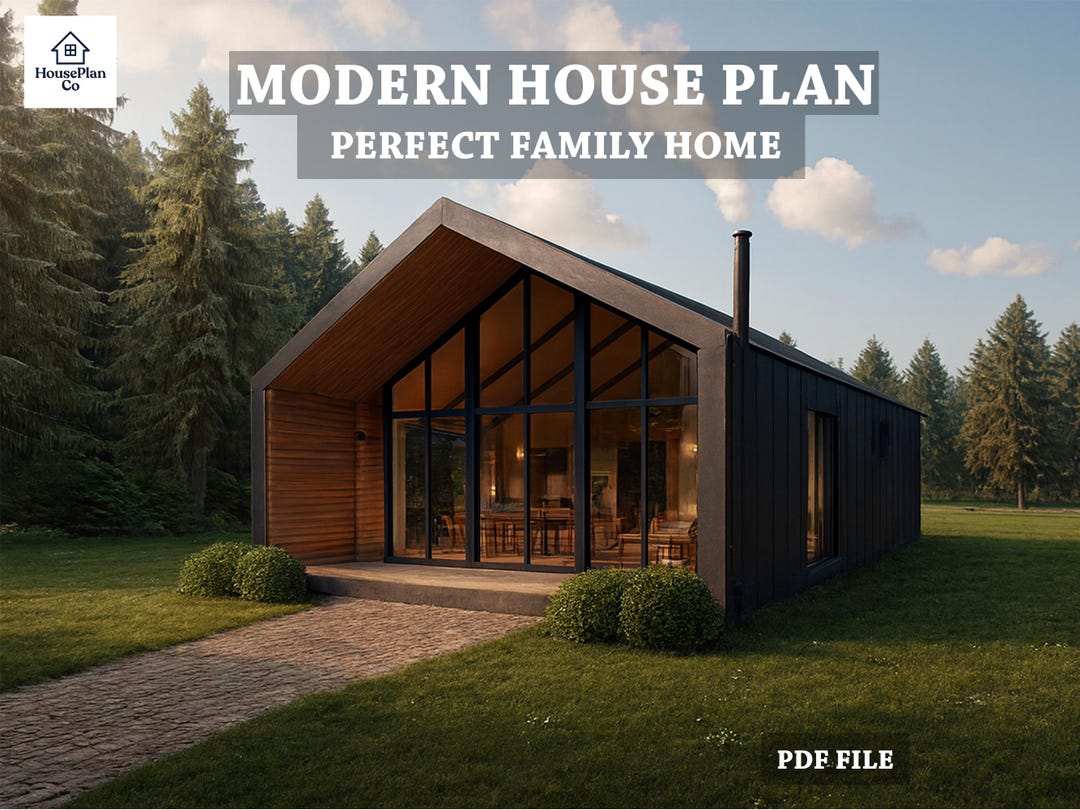 Scandinavian Style House Plan | Minimalist Cabin | Cozy Family Home ...