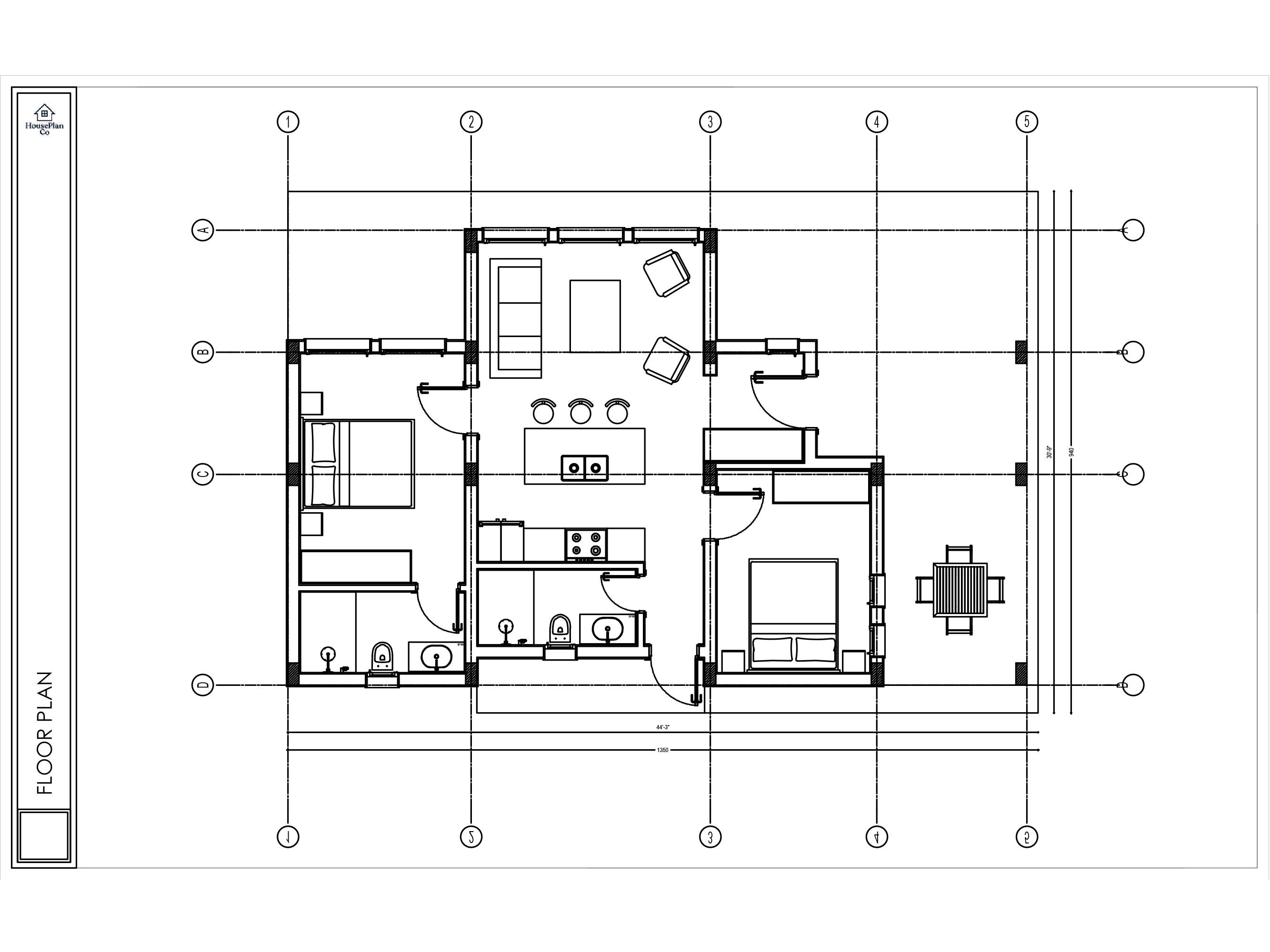 Modern Mountain House Plan PDF | Cozy Family Cabin Design | Small ...