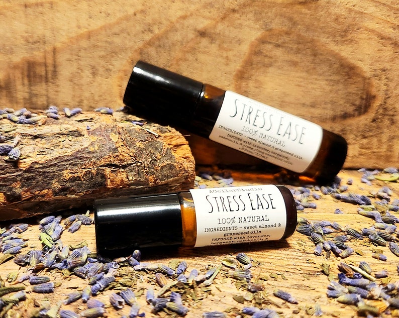 Stress Ease, Stress Ease, Natural Essential Oil Roller Bottle,10ml ...