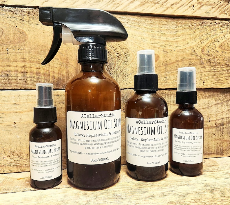 Magnesium Oil Spray Transdermal Topical Magnesium - Etsy