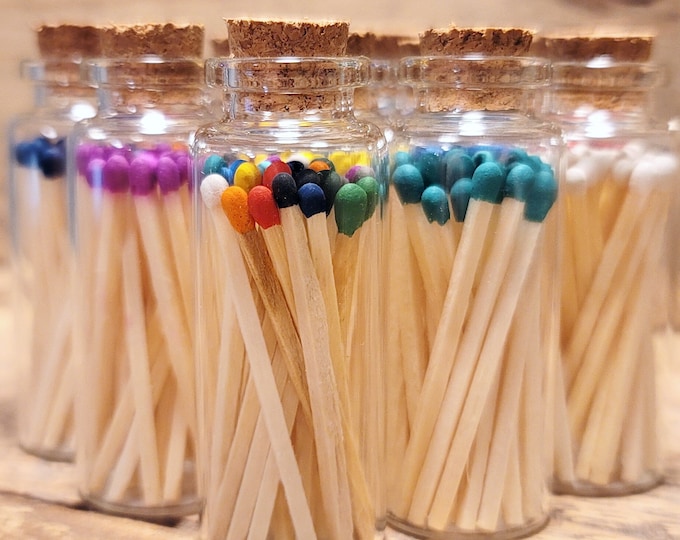 Matchstick Jar, Candle Matchsticks, Mini Mason Jar, Candle Matchstick ...