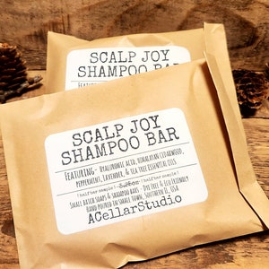 SCALP JOY - Shampoo Bar With Hyaluronic Acid- Dye Free & Eco Friendly ...