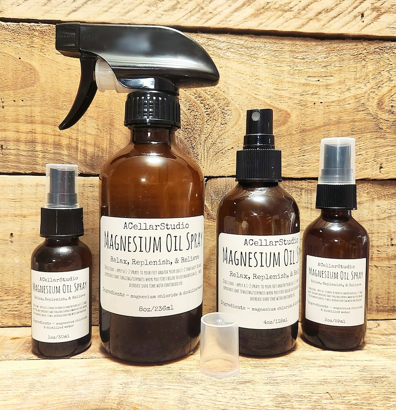 Magnesium Oil Spray Transdermal Topical Magnesium - Etsy
