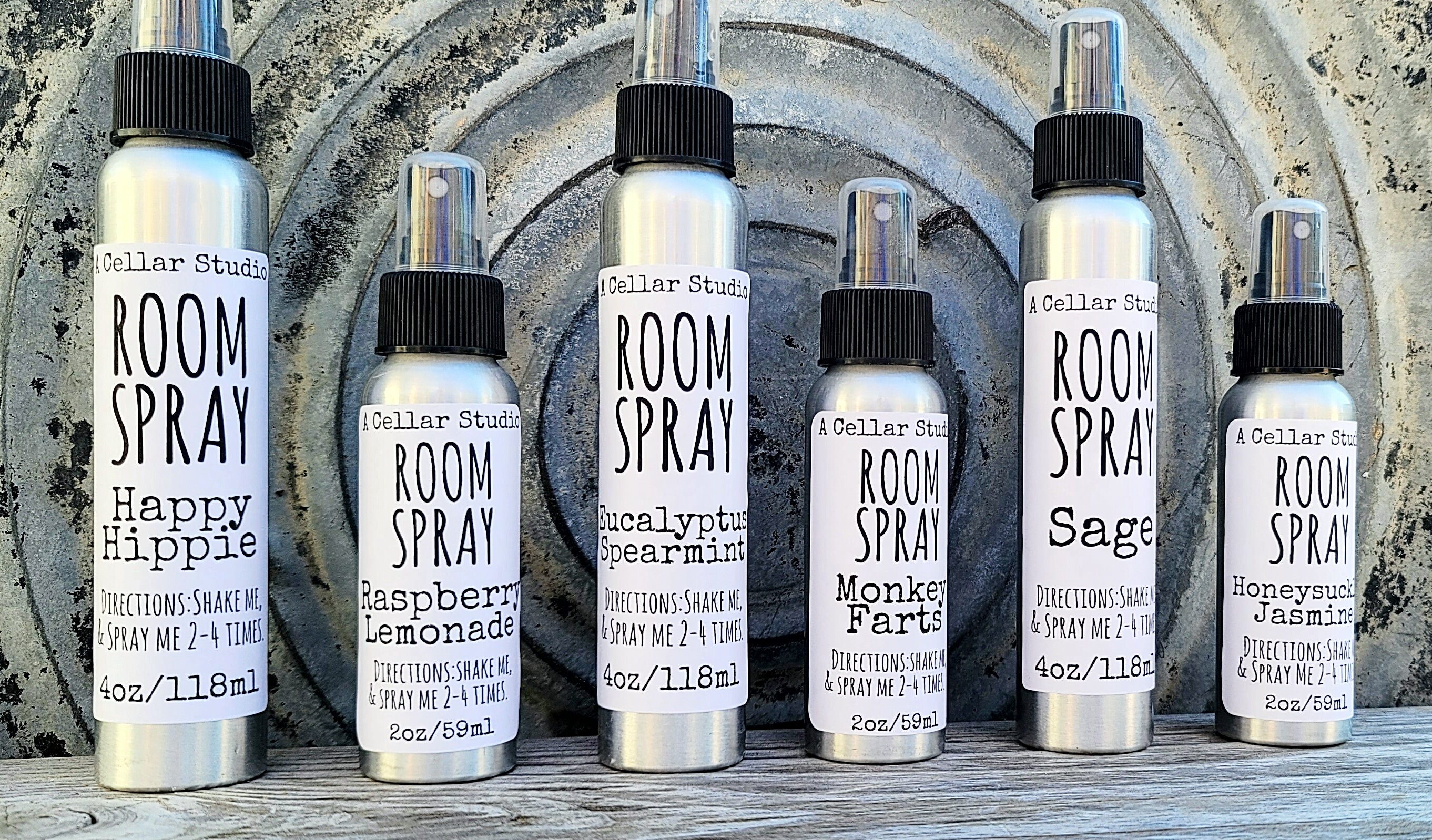 Room Spray-choose Your Scent, 4oz & 2oz Scented Sprays, Car Freshener ...