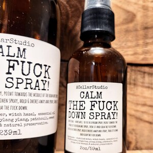 Calm the F*ck Down Spray, Aromatherapy Mist, Relax, Essential Oils ...