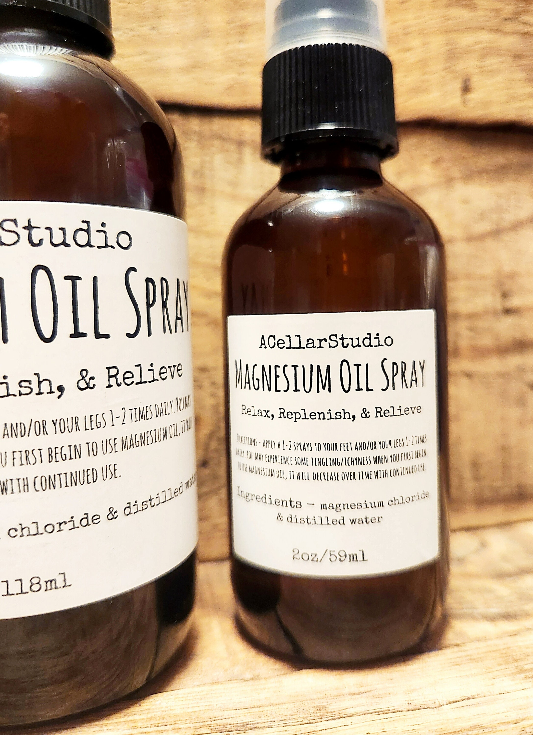 Magnesium Oil Spray, Transdermal Topical Magnesium Spray, Unscented ...