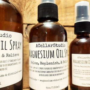 Magnesium Self Care Set, Transdermal Topical Magnesium Oil & Cream ...