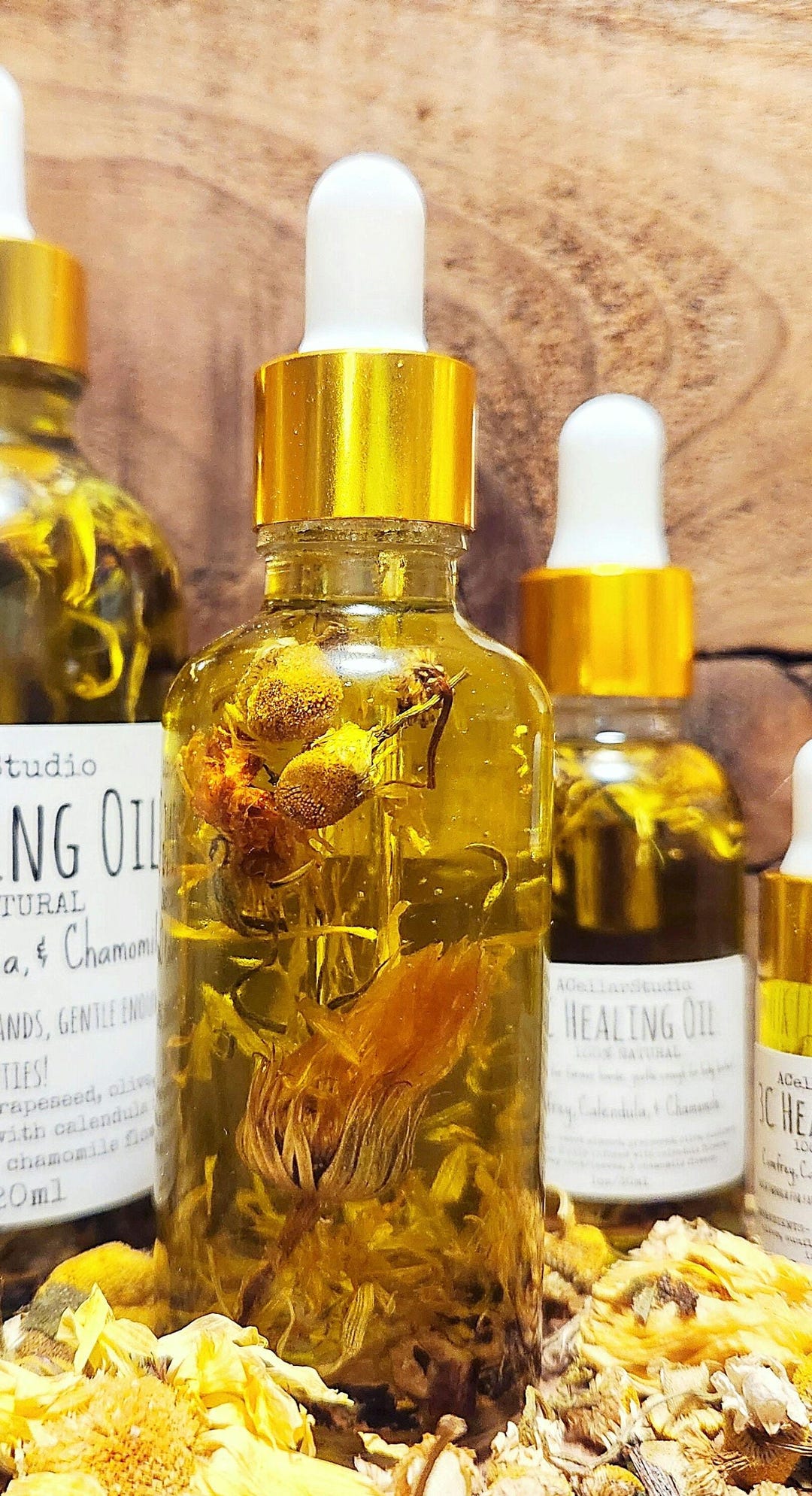 3C Oil, Herbal Natural Oils Infused With Comfrey Root, Calendula ...