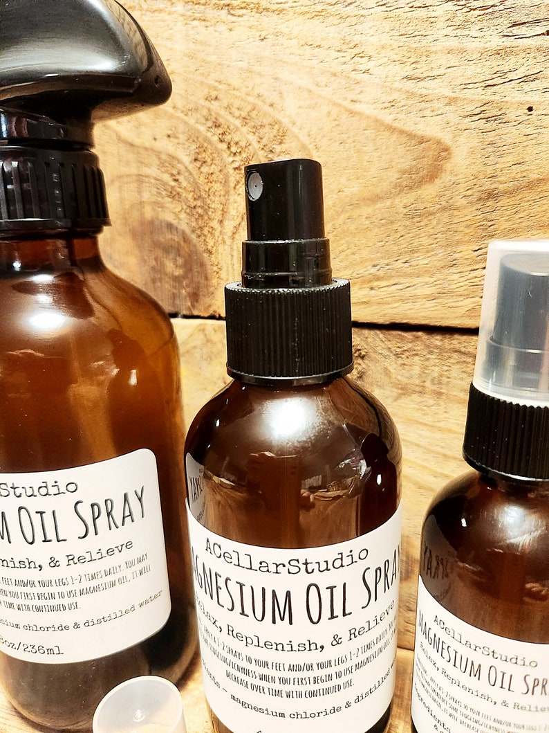 Magnesium Oil Spray Transdermal Topical Magnesium - Etsy