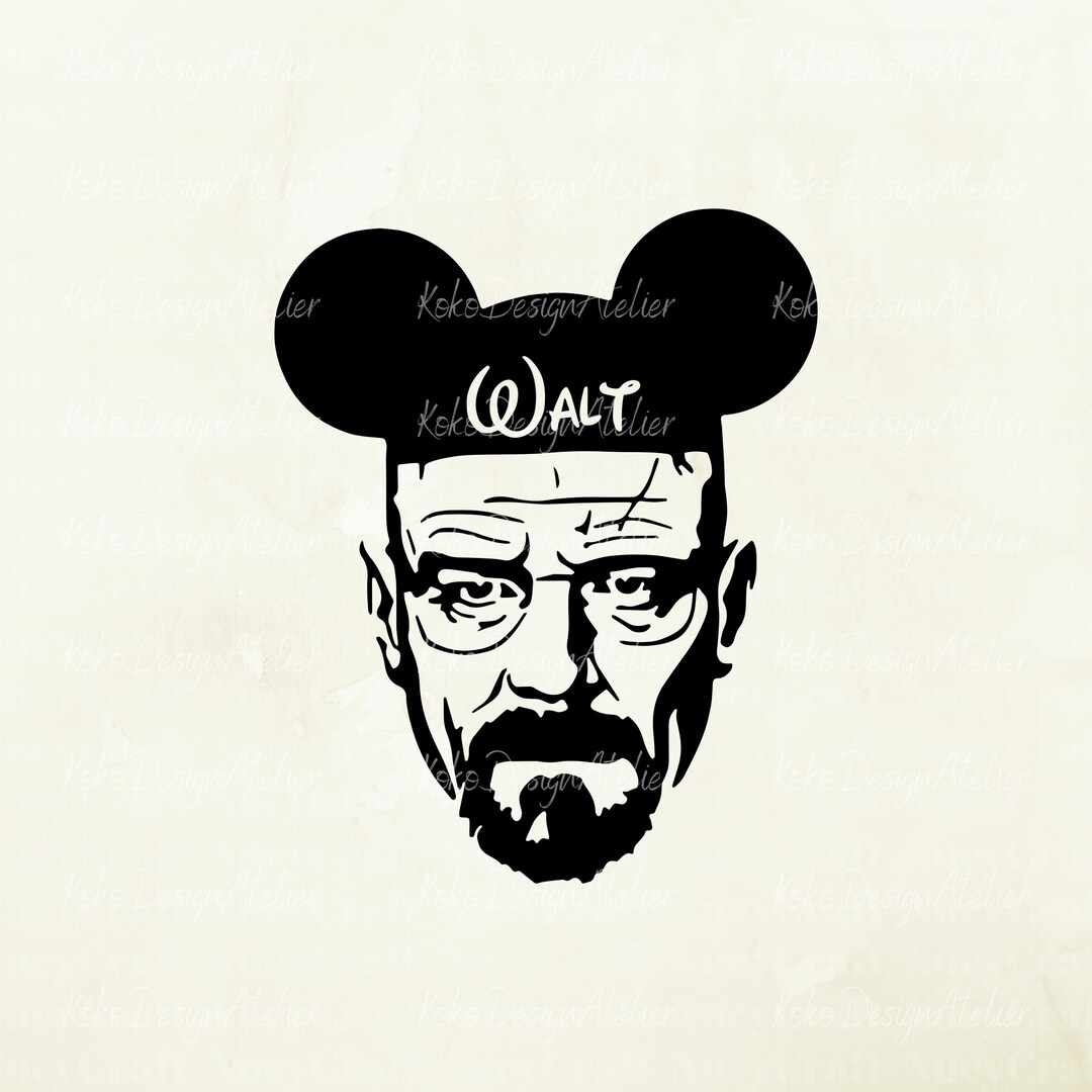 Walter White Mickey Ears SVG, Breaking Bad Walt Design (digital File ...