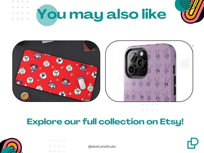 The Digital Circus Jax Mouse Pad, Cartoon Gaming Desk Mat, TADC - Etsy