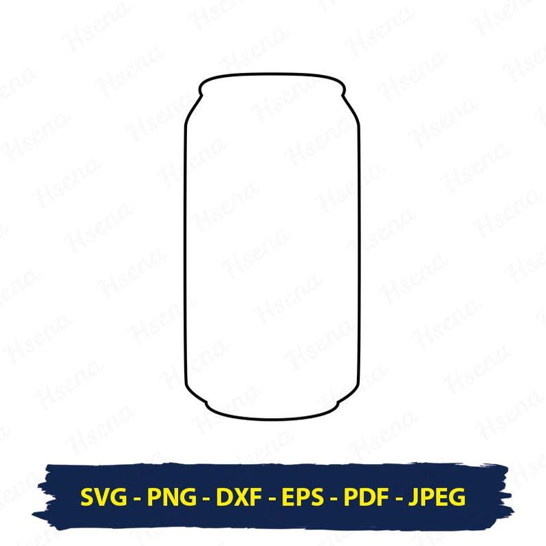 Soda Can Outline Svg, Drink Can Png, Silhouette, Cricut File, Clipart ...