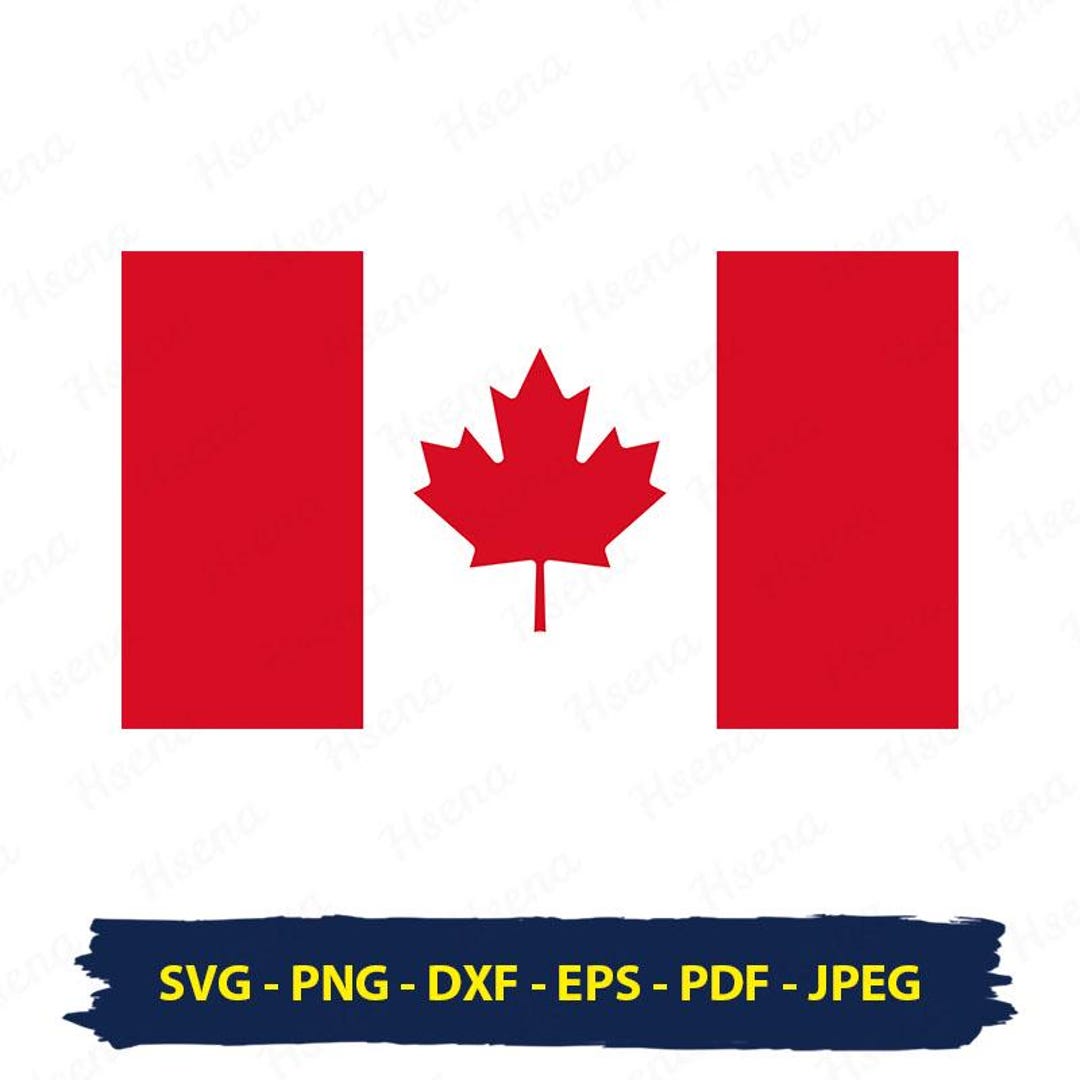 Canada Flag Svg File, Canadian Flag Png, Silhouette, Cricut, Cnc ...