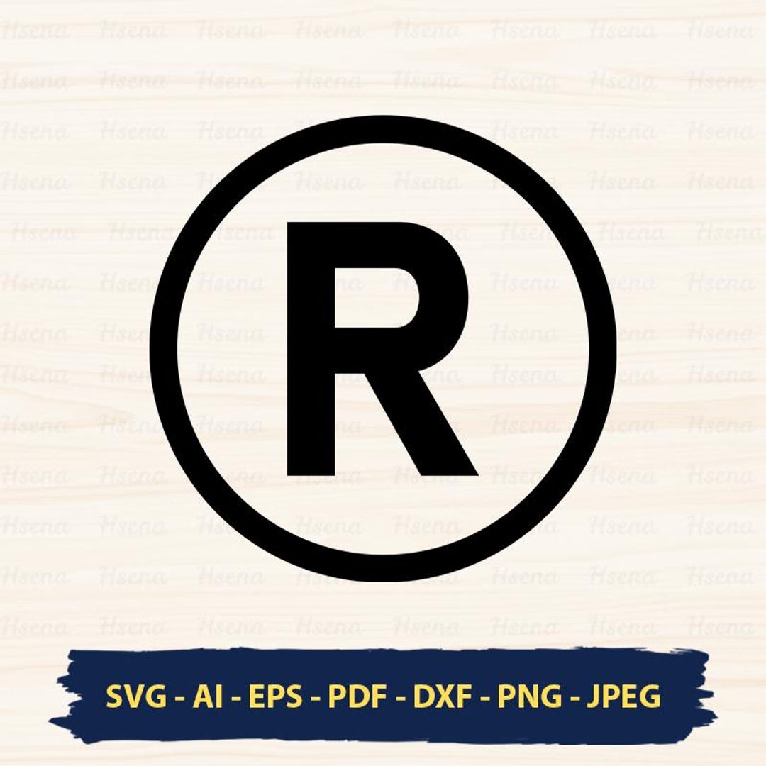 Registered Trademark Symbol SVG, R in Circle Logo, Trademark Icon SVG ...