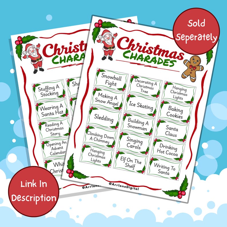 Printable Christmas Word Scramble Festive Treats Office Party Game ...