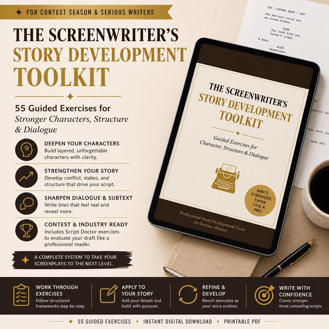 Screenwriting Development Workbook | Character, Structure & Dialogue ...