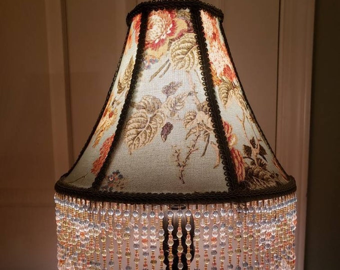Victorian French Medium Lamp Shade "celadon" 5"beads Free Shipping!! - Etsy