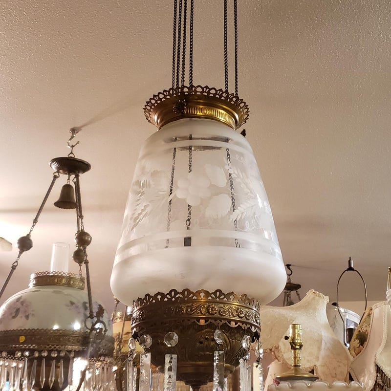 Antique Hanging Lamps - Etsy