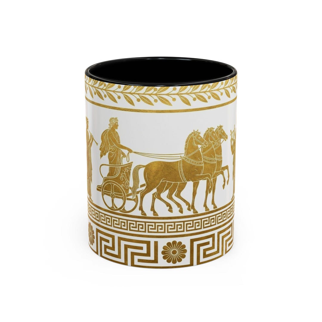 Ancient Greek Frieze Mug | Mythic Chariot Scene, 11oz or 15oz - Etsy