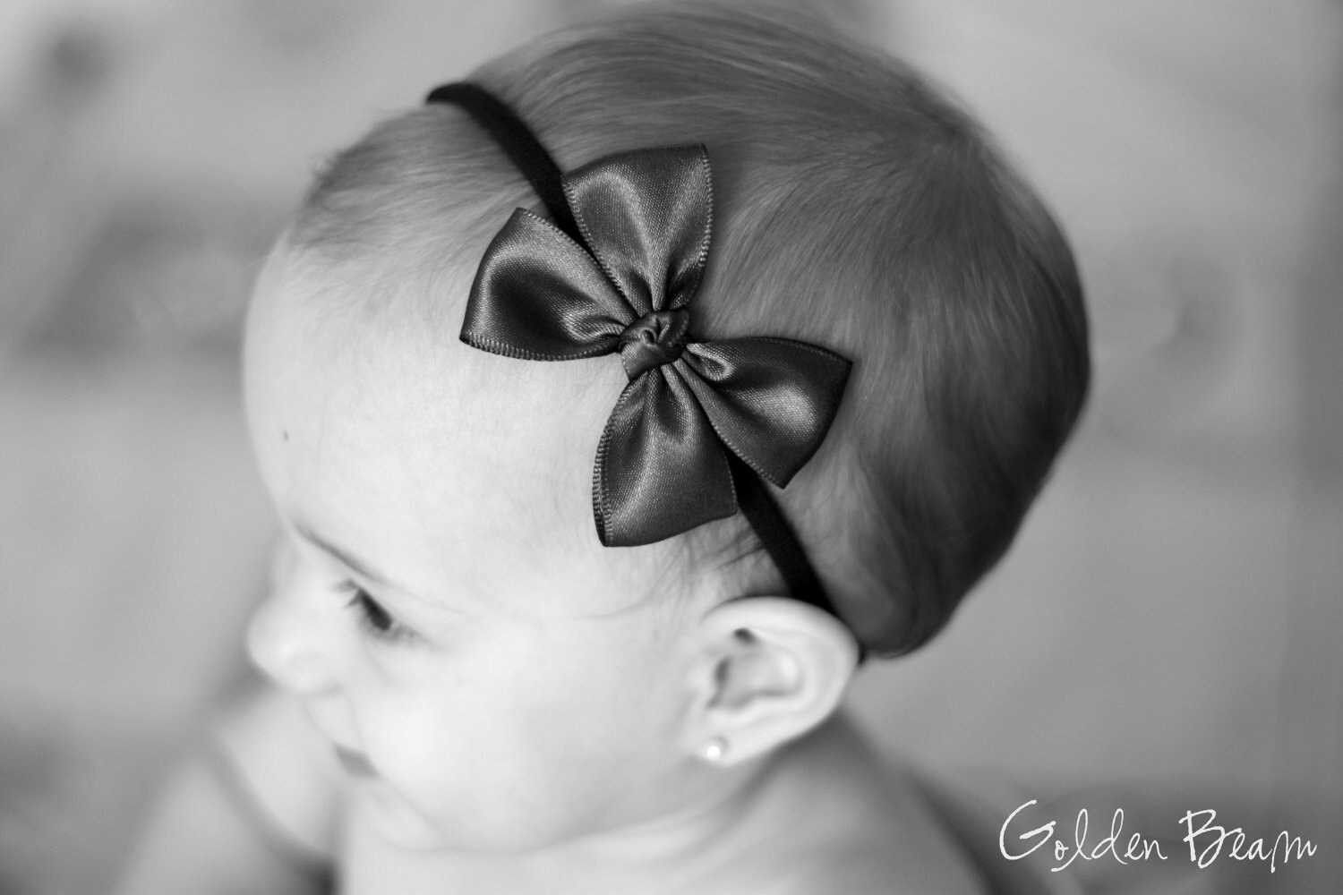 Gingham Ribbon Bows Gingham Black and White Like a Butterfly | Etsy