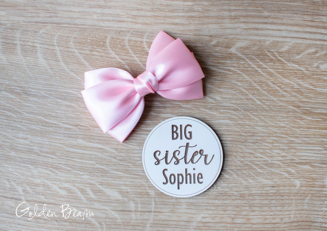 Big Brother Badge, Big Sister Badge, Personalised Engraved Name ...