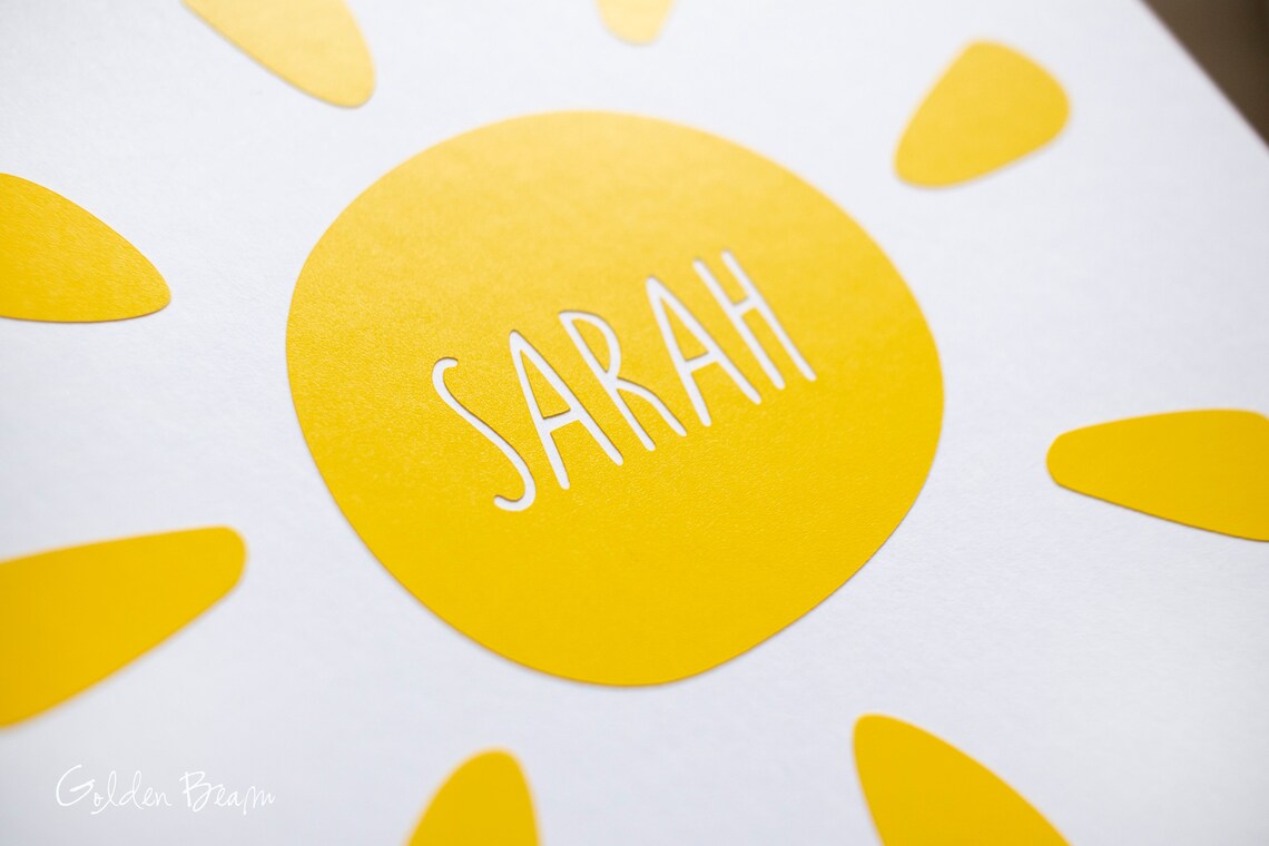 Sending You Sunshine Card, Personalised Sunshine Greeting Card, Special ...