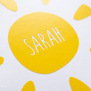 Sending You Sunshine Card, Personalised Sunshine Greeting Card, Special ...