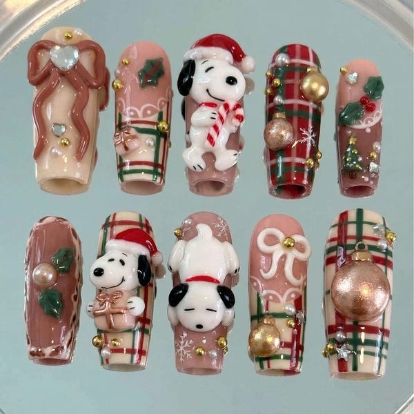 Snoopy Nails Charm - Etsy