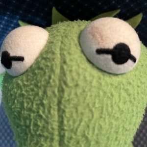 Kermit the Frog Toy With Vest and Bow Tie - Etsy