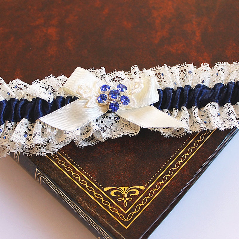 Royal Blue Garter - Etsy