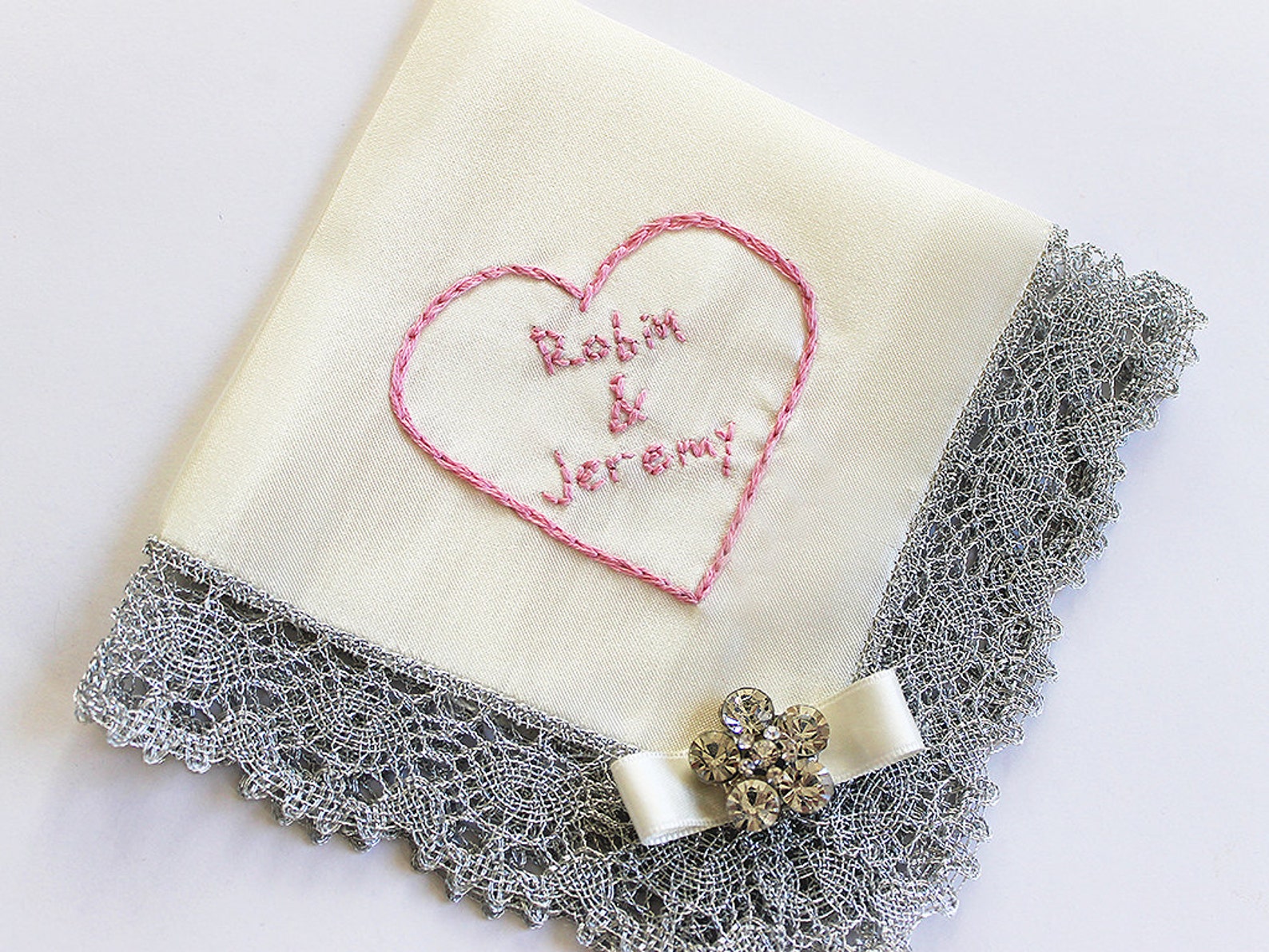 Personalized Wedding Handkerchief Bride Hanky Bridal Shower - Etsy