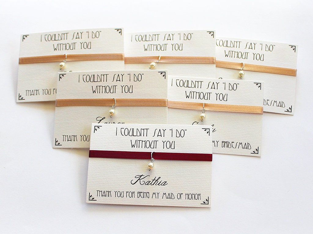 Bridesmaid Chokers Set of 5 Bridesmaid Gift Single Pearl | Etsy