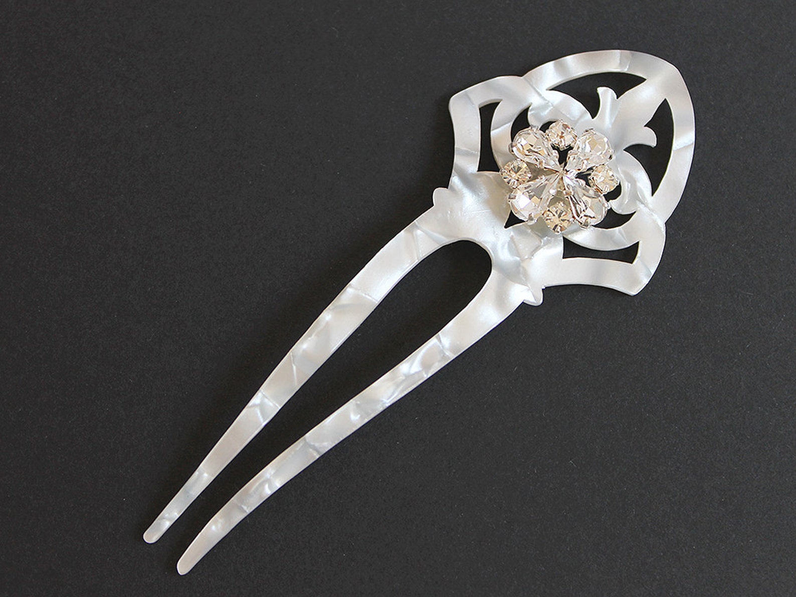 Bridal Veil Comb Small Comb Mother of Pearl Hair Comb Deco | Etsy