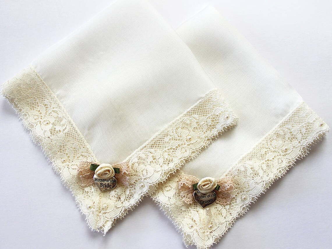 Mother of the Bride and Groom Handkerchief Set Gift From - Etsy