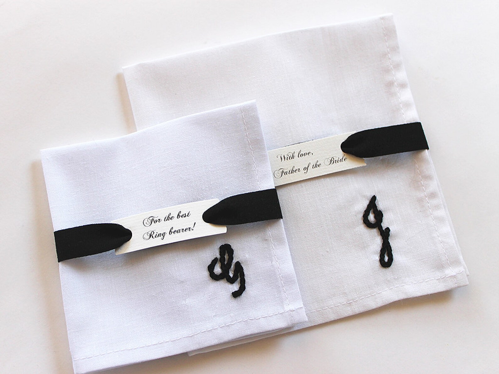 Ring Bearer Gift Father and Son Matching Pocket Squares | Etsy