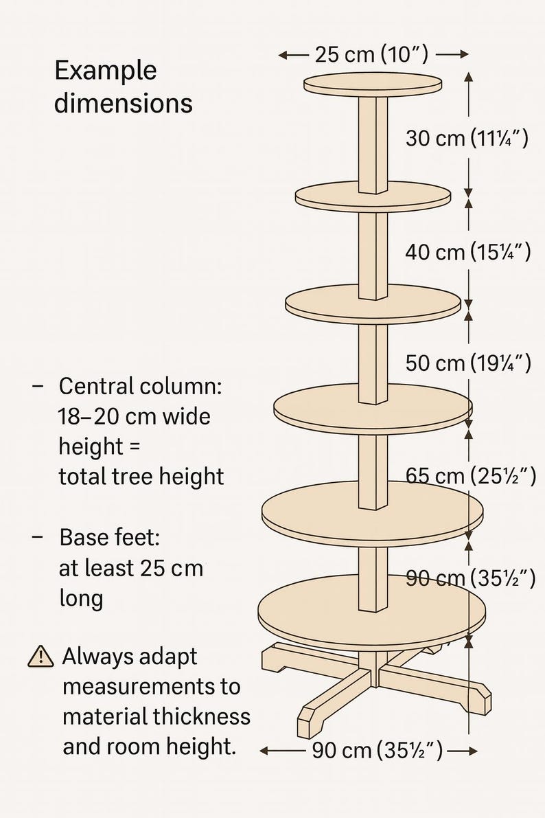 Wooden Christmas Village Tree Stand Plans | Tiered Holiday Display ...