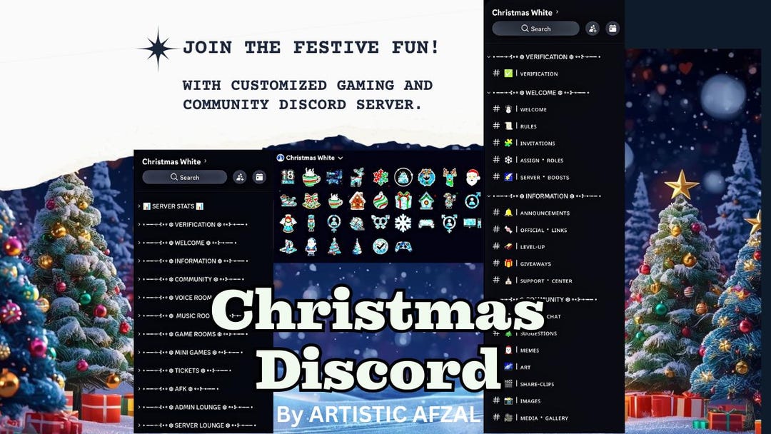 Fully Setup Christmas Discord Server | Pre-made Festive Community Setup ...