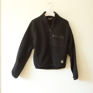 Vintage Gerry Black Fleece Jacket, Made in USA, Mens Small / ITEM522 - Etsy