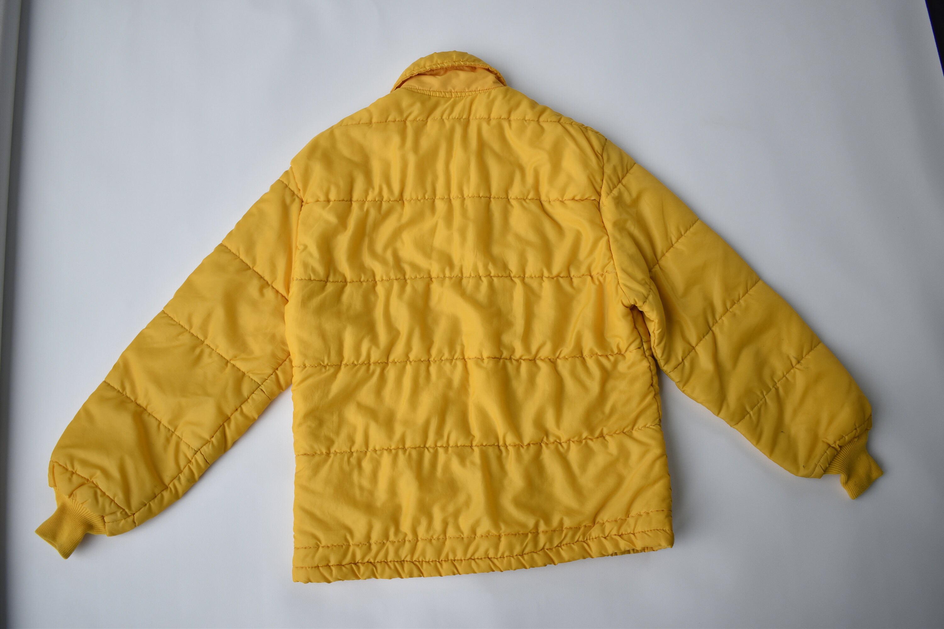 Vintage CAT Diesel Power Quilted Yellow Button up Jacket Size - Etsy