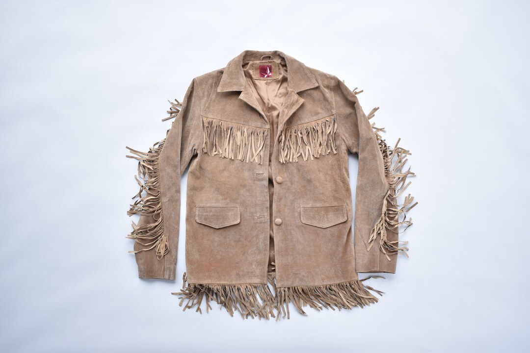 Vintage Volcom Leather Fringe Jacket Z122 - Etsy