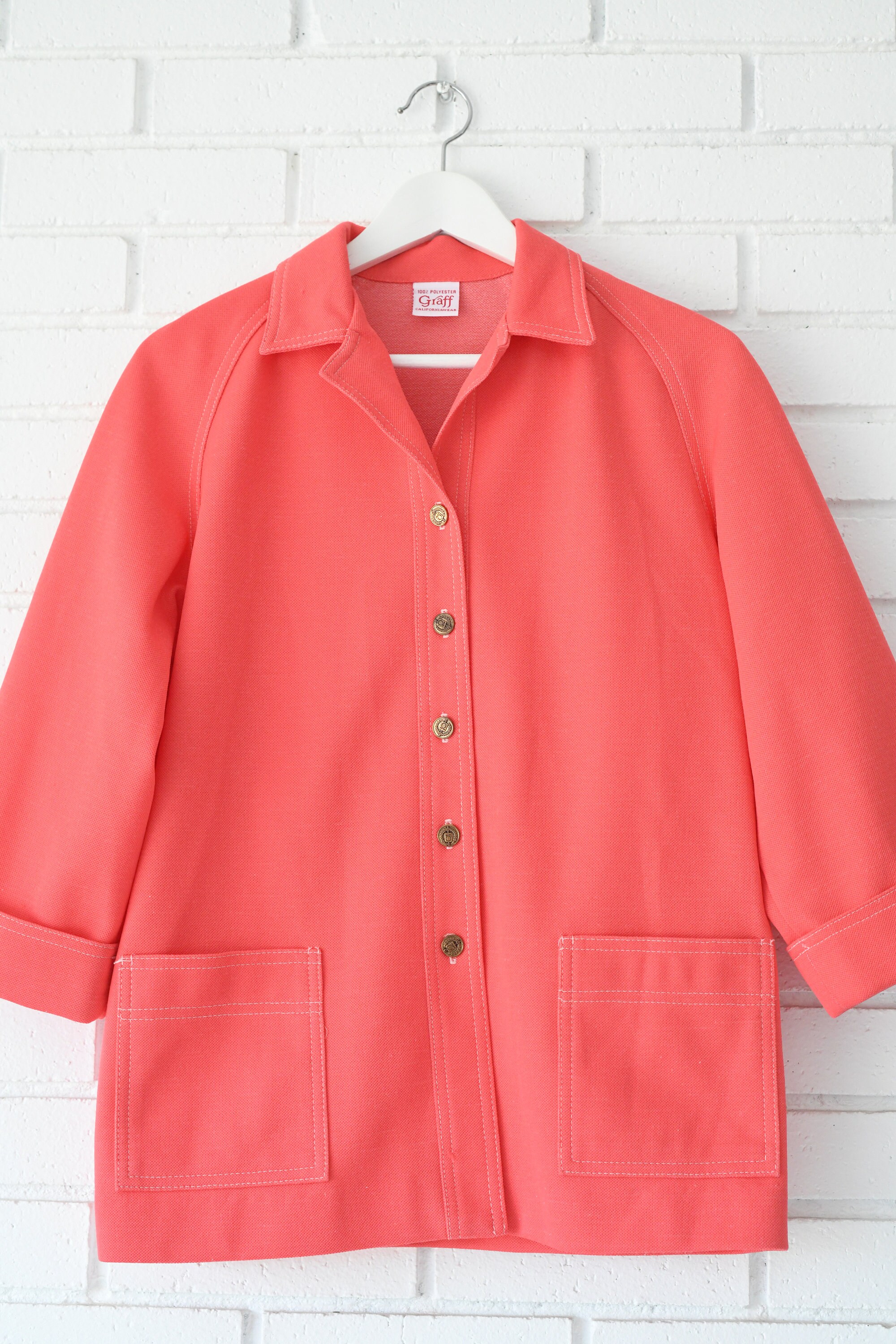 Vintage Graff Pink Chore Jacket, Size Medium // ITEM G-170 - Etsy UK